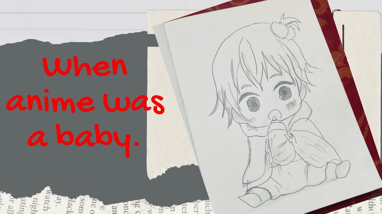 Anime baby boy| step by step anime baby boy sketch#drawing #art # ...
