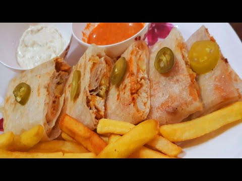How to Make Arabic Shawarma l Arabic Chicken Shawarma with Saaj - YouTube
