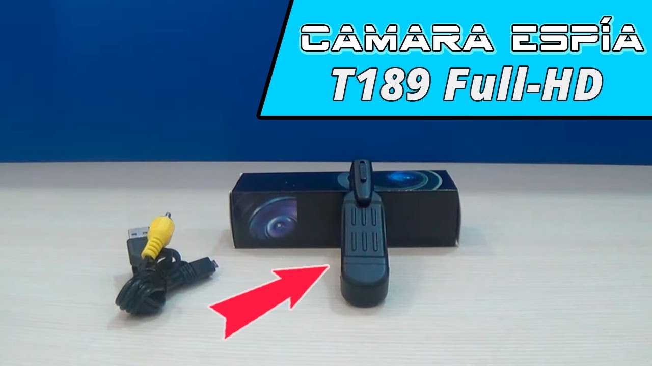 Cámara espía Full-HD T189 mini portátil y con batería 🕵️ Instrucciones ...