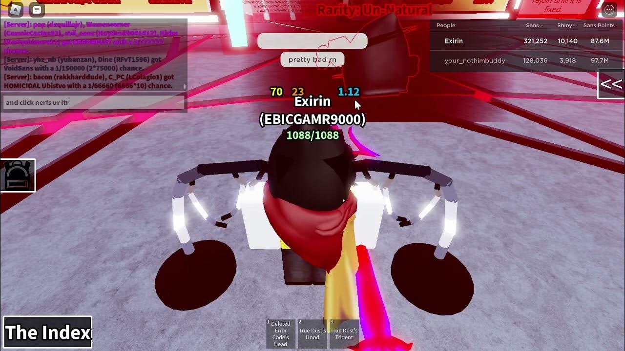 sans:rng Deleted Error Code Showcase (miscellaneous item) - YouTube