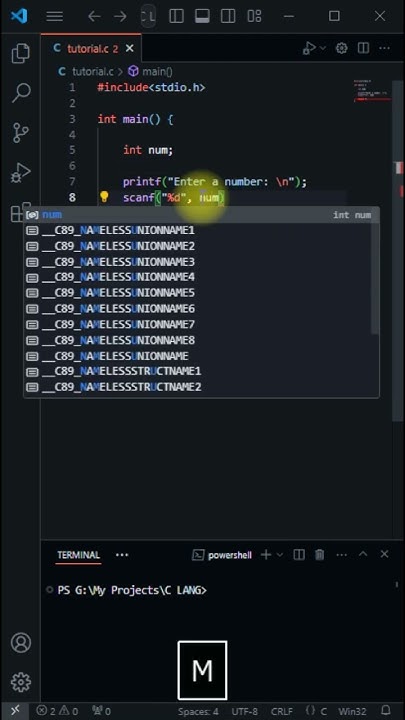 Print A Number In C Language Shortsvideo Shortvideo Clanguage Cprogramming Shorts Short