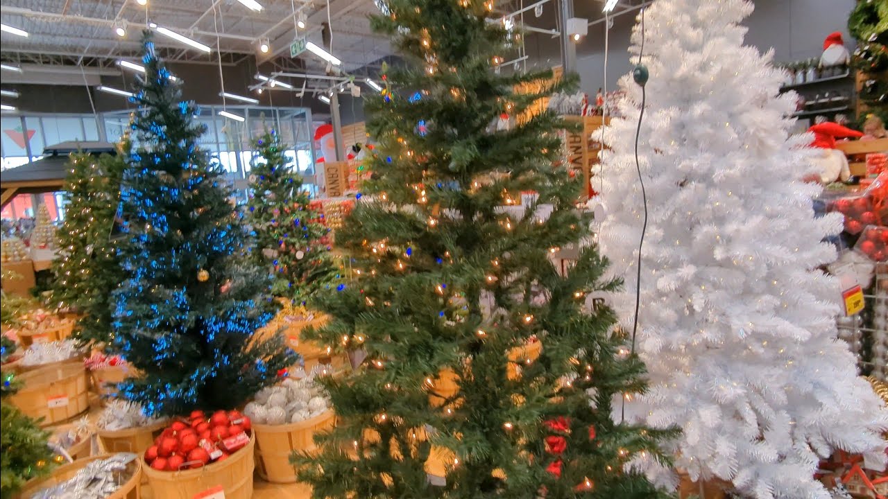 Christmas Trees & Decors at Canadian Tire Showroom - YouTube