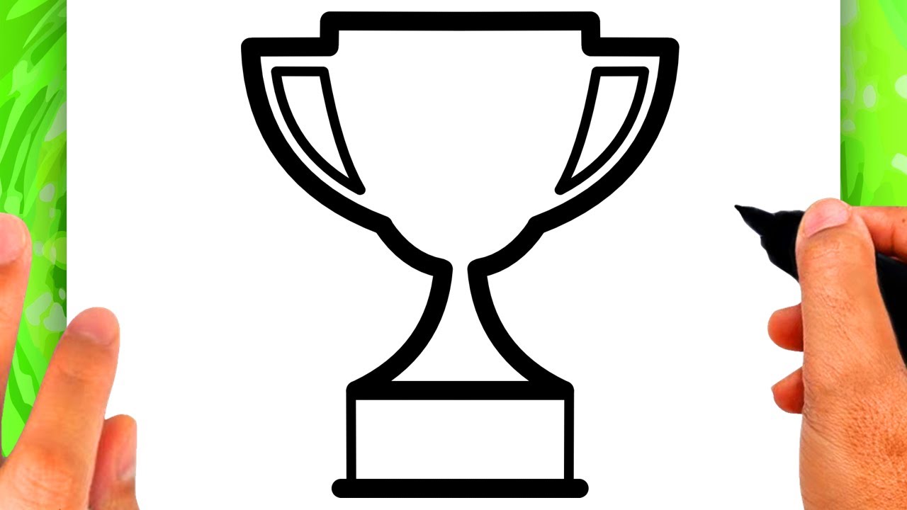 COMO DESENHAR UM TROFÉU PASSO A PASSO (Desenho Fácil Para Desenhar ...