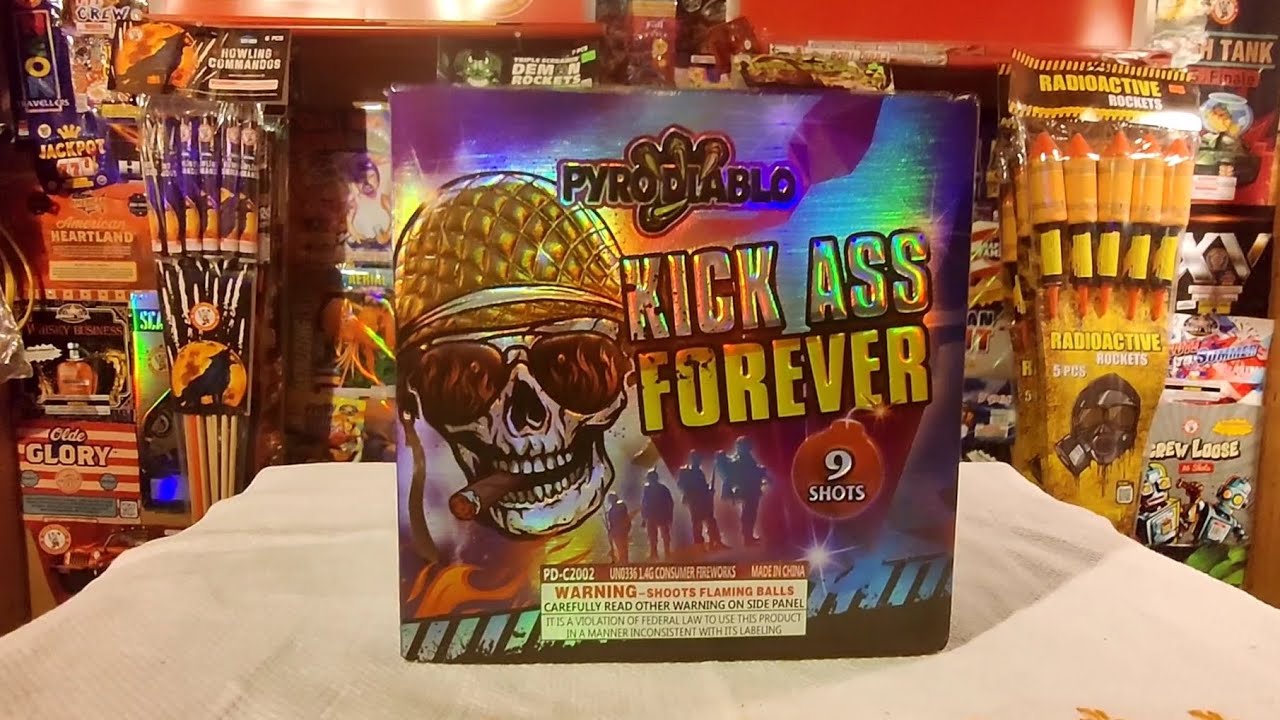 Kick Ass Forever 200g firework from Pyro Diablo, full demo.#firework # ...