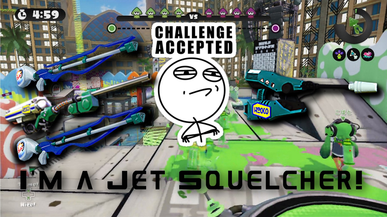 Splatoon - 3 Chargers? I'm a Jet Squelcher! - YouTube