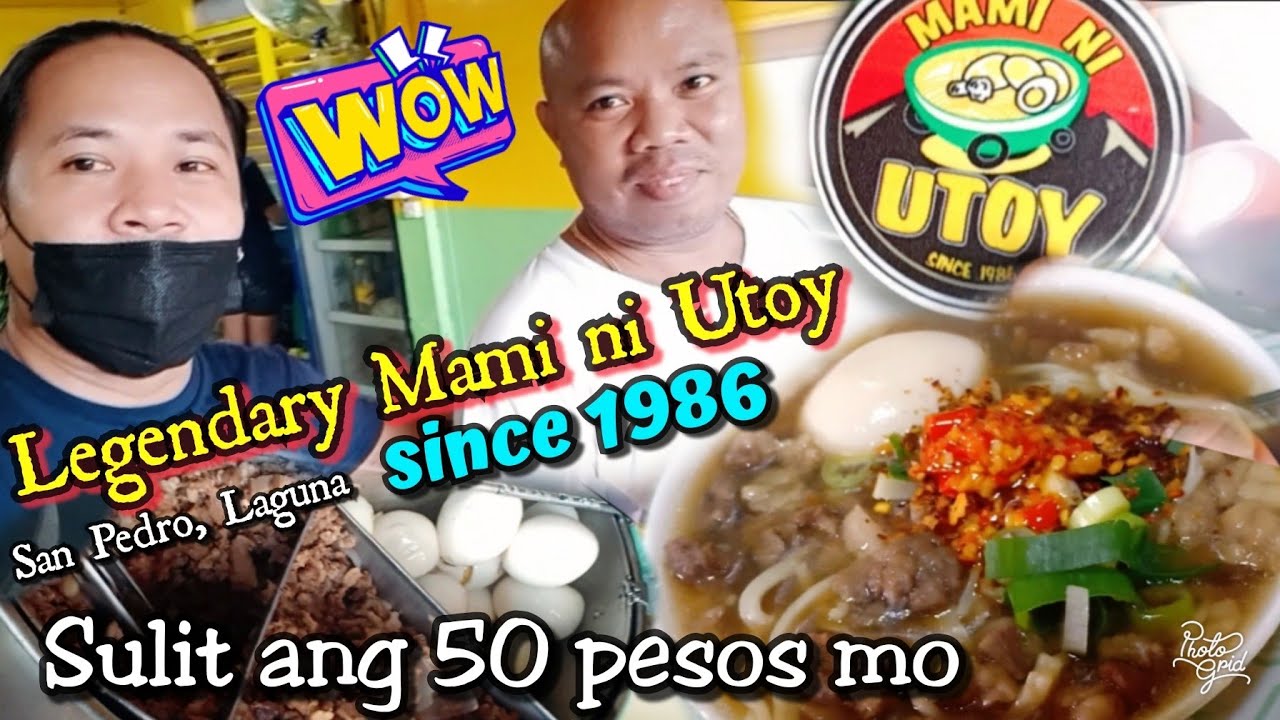 Legendary Mami ni Utoy noong 1986 pa ng San Pedro Laguna | Street Food ...