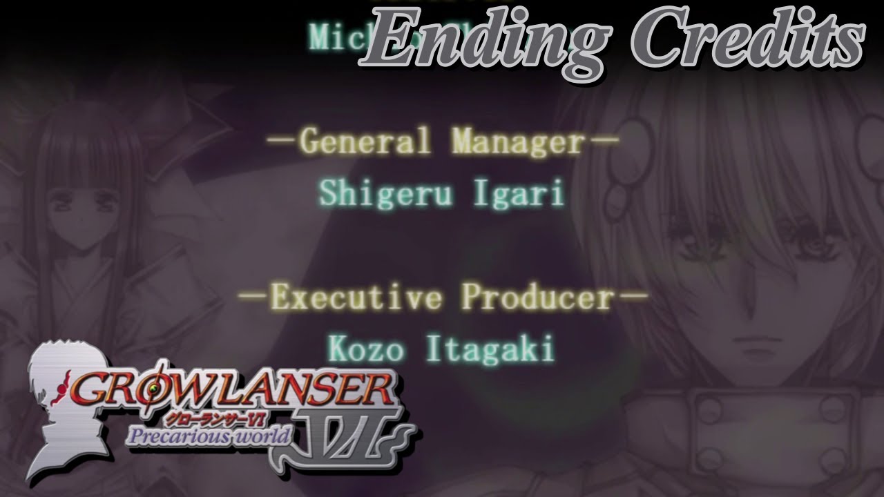 Growlanser VI Precarious World ~ Ending Credits - YouTube
