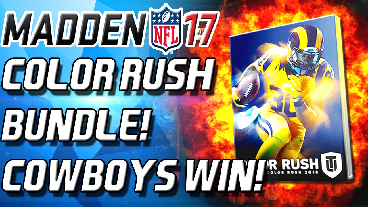 COLOR RUSH BUNDLE! COWBOYS WIN! - Madden 17 Ultimate Team - YouTube