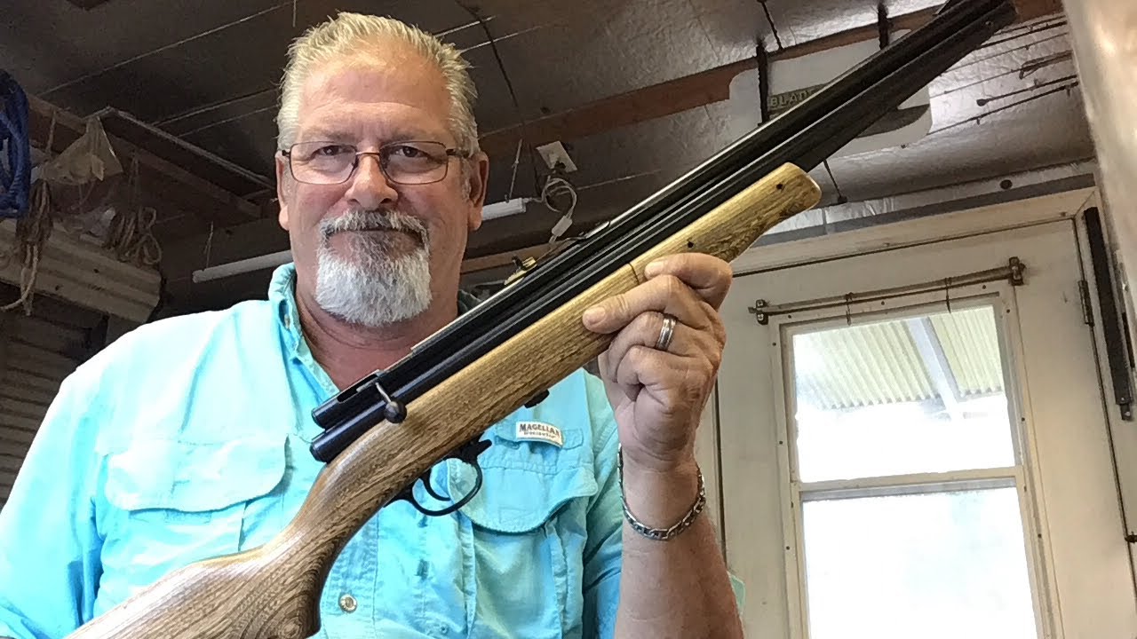 My first pellet rifle (Crosman) - YouTube