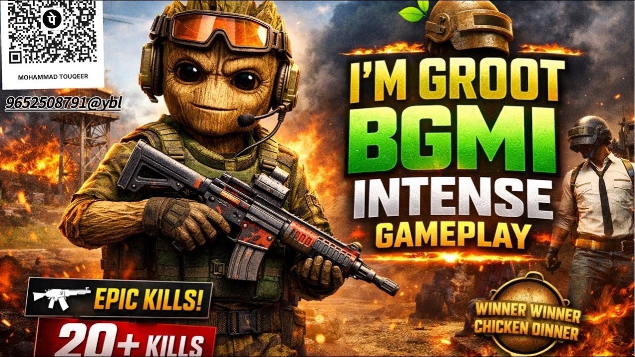 I’m Groot 🌱 playing intense BGMI matches - YouTube