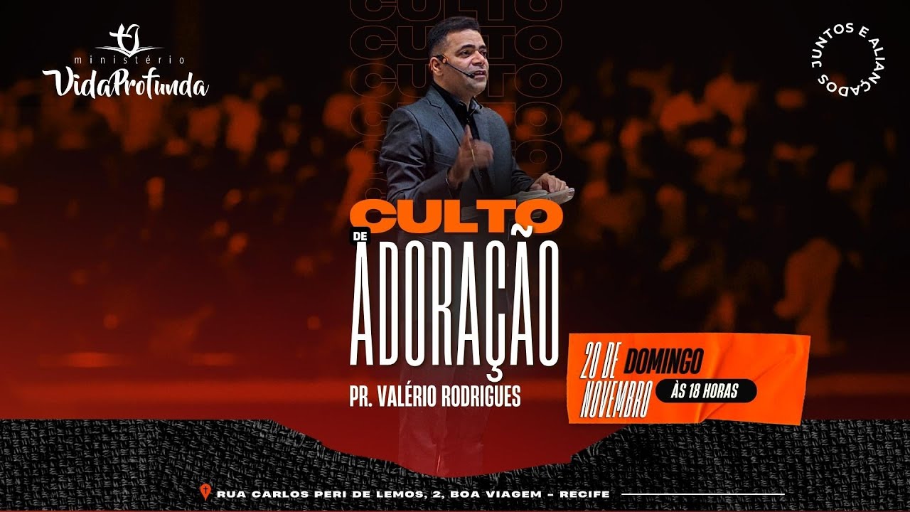 CULTO DE ADORAÇÃO 🔴 | Pastor Valério Rodrigues | 20/11/2022 - YouTube