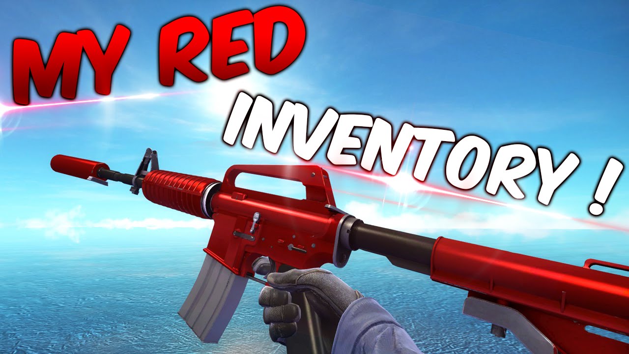 MY RED INVENTORY ! - YouTube