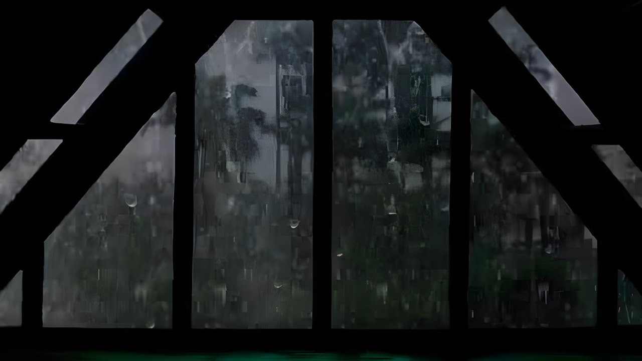 Rain on Open Window, Rain Sound on Window with Thunder Sounds - Heavy ...