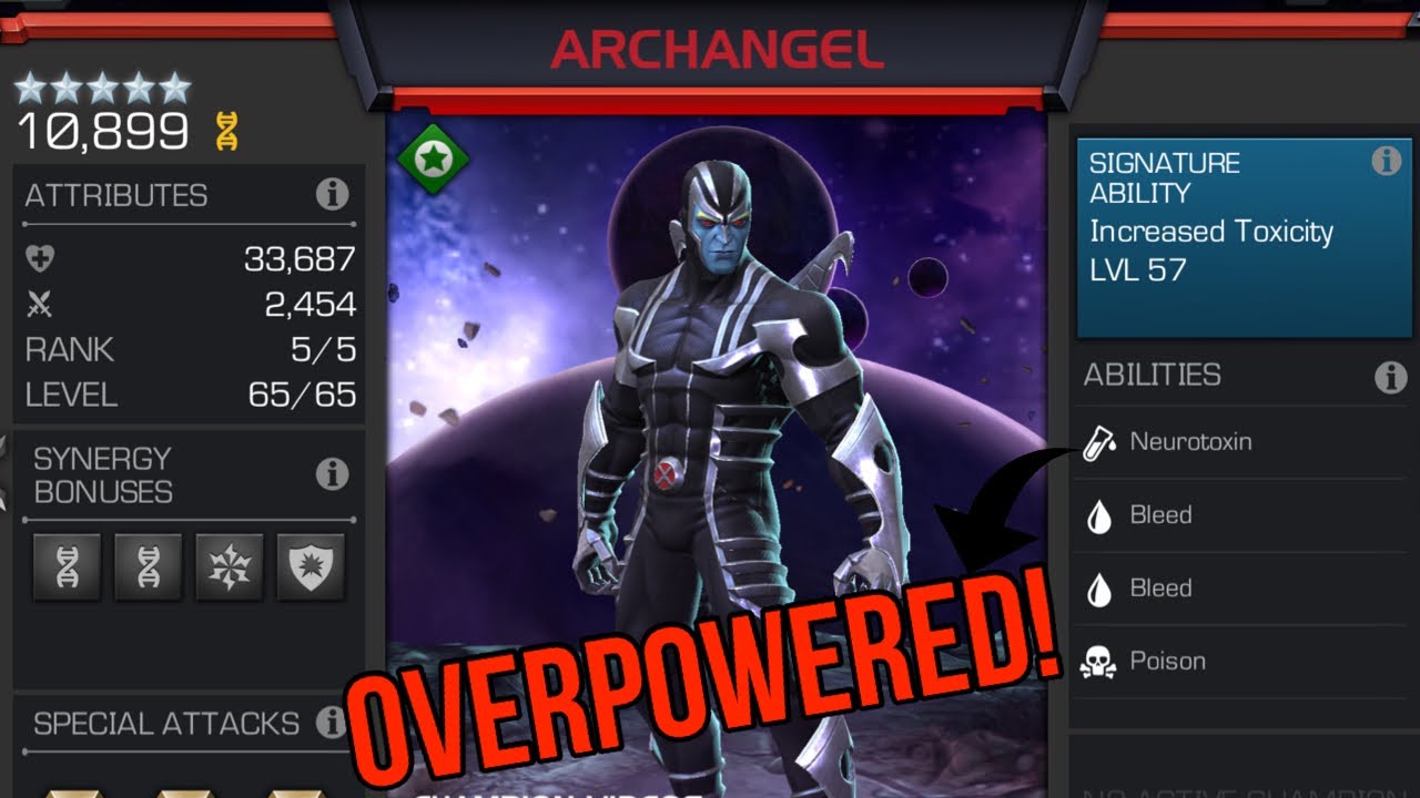 ARCHANGEL TOP 5 MUTANT? (Hits way too hard) Marvel Contest Of Champions ...