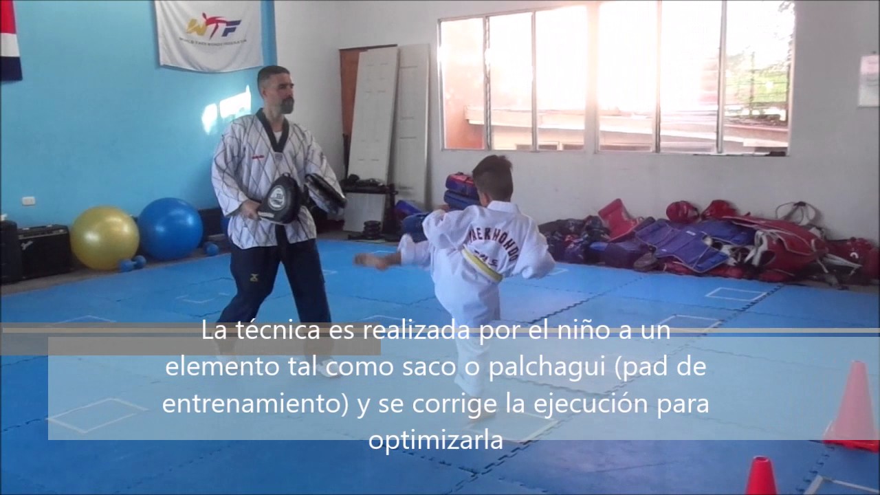 Taekwondo Técnica básica para niños - YouTube