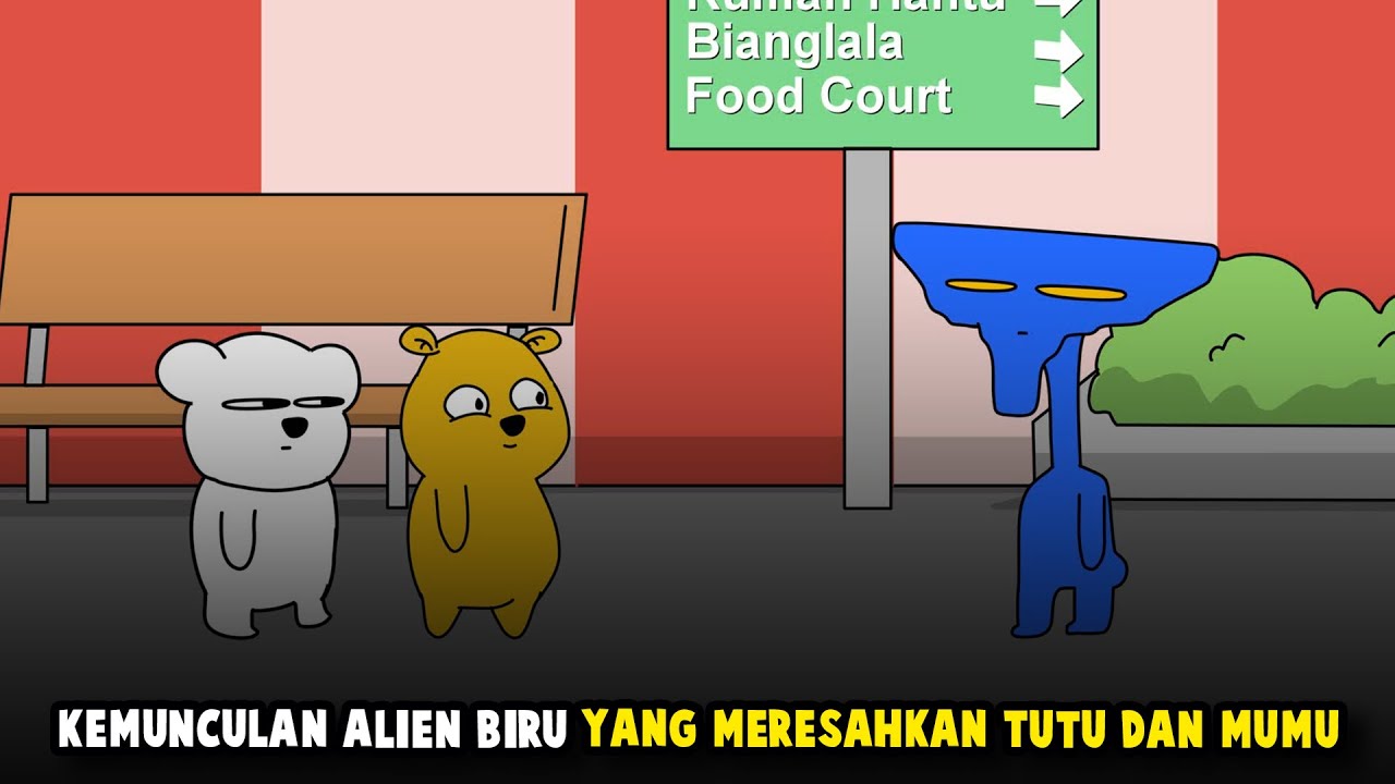 KEMUNCULAN ALIEN BIRU YANG MERESAHKAN TUTU DAN MUMU - YouTube