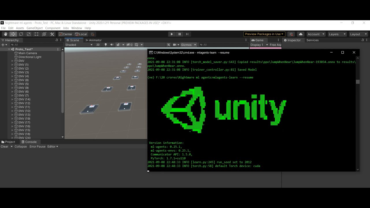 Unity Ml-Agents Mini Project | Reinforcement learning Model - YouTube