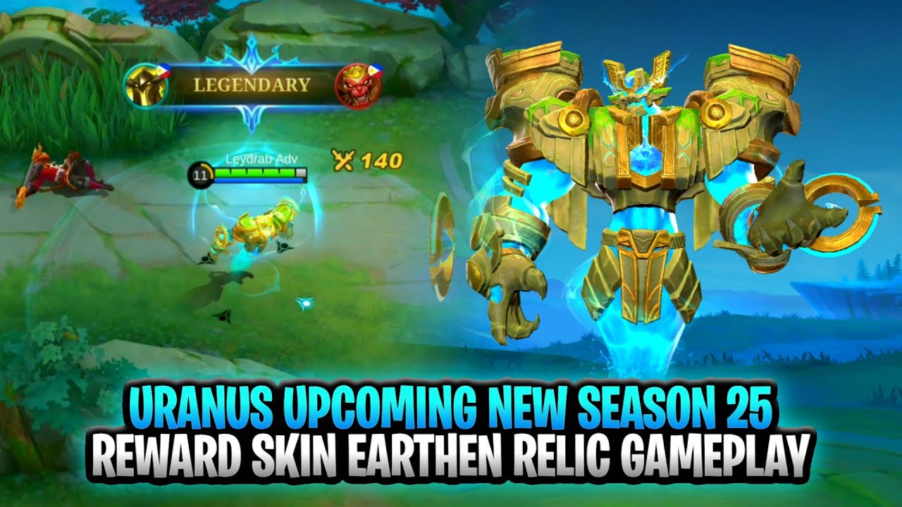 Uranus Upcoming New Season 25 Reward Skin Earthen Relic Gameplay ...