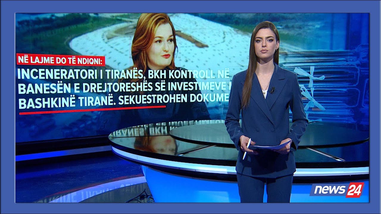26 janar 2024, Edicioni Qendror i Lajmeve në News24, në studio Klevisa ...