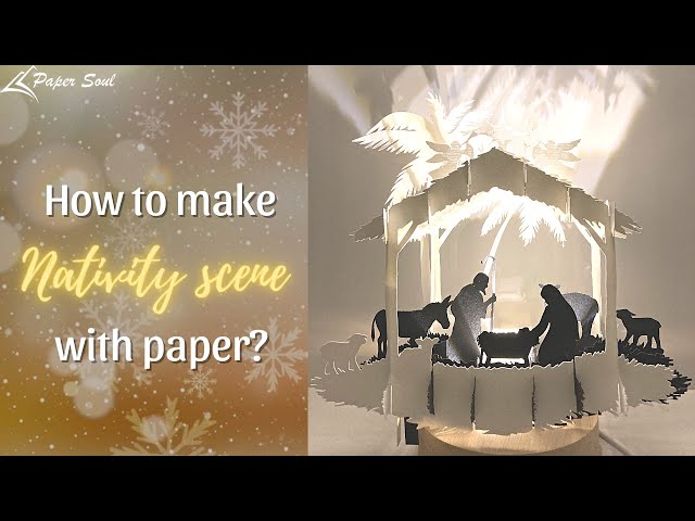 Christmas Manger Craft DIY Paper Nativity Scene – DIY Paper Craft ...