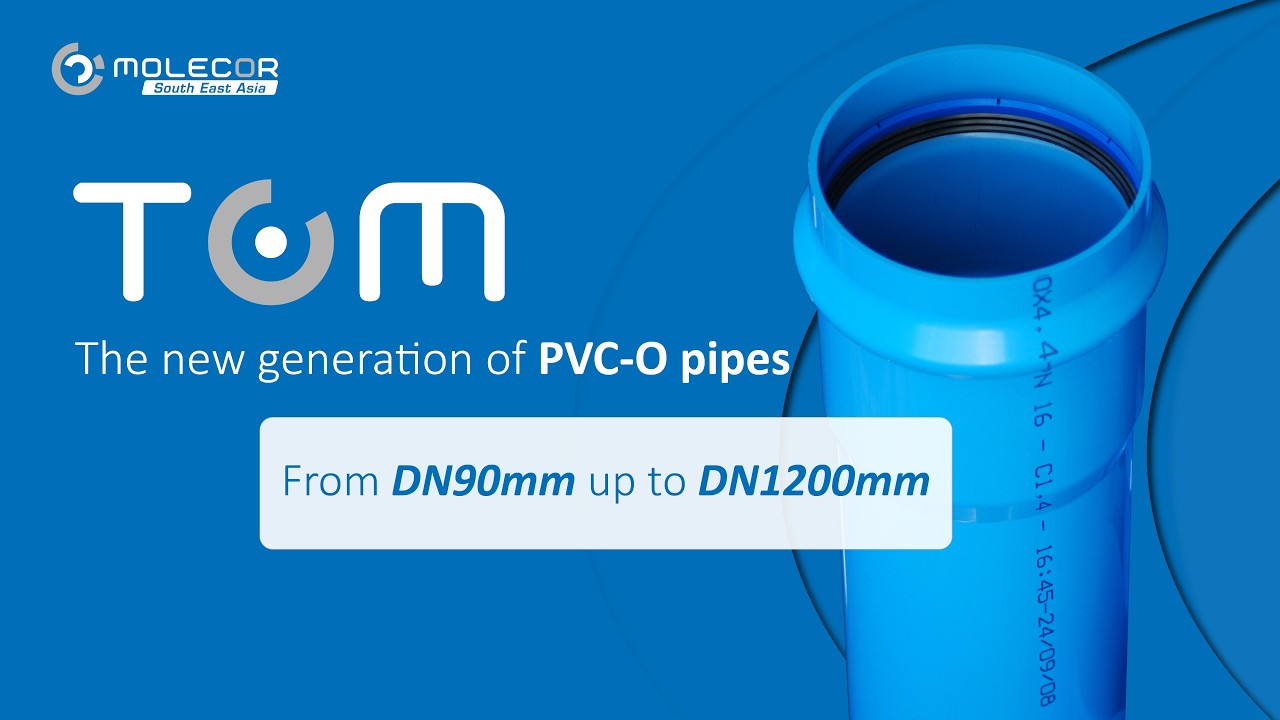TOM® Pipes: the world’s only PVC-O pipe reaching DN1200 mm. - YouTube