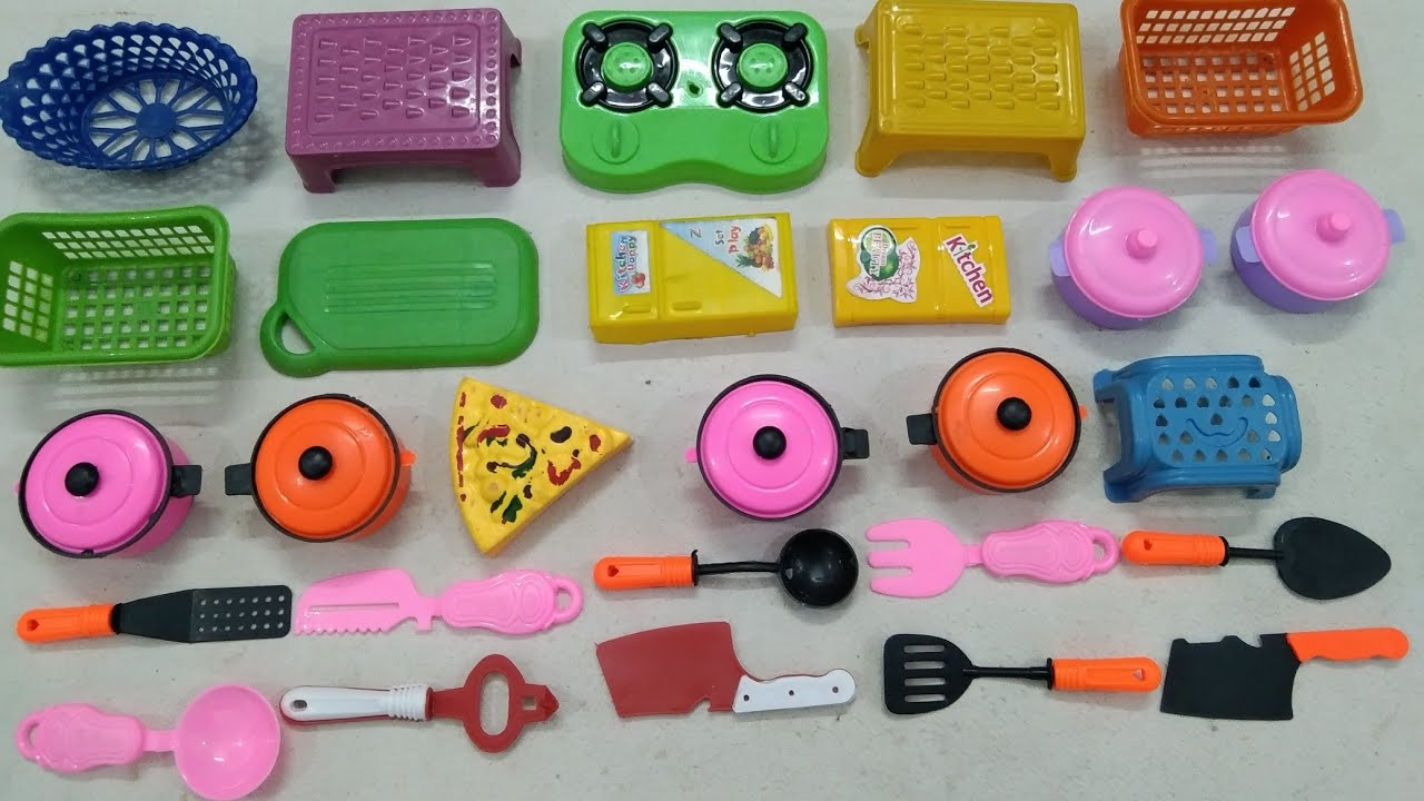 Diy Unboxing Amazing Mini Kitchen set||Latest Steel And Plastic Kitchen ...
