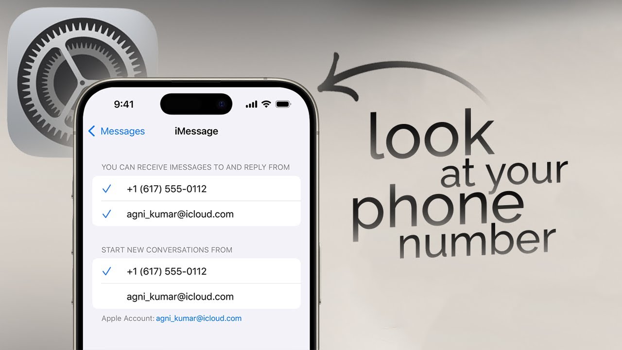 How to Look at Your Phone Number on iPhone (tutorial) - YouTube