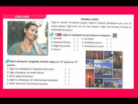 Yeni İstanbul A1: Ünite 6 Dinleme 17