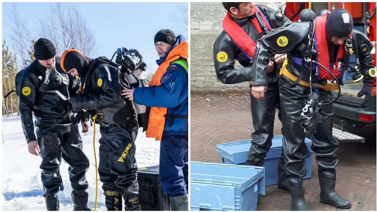 Superlative collection of latex full face gas masks and scuba diving ...