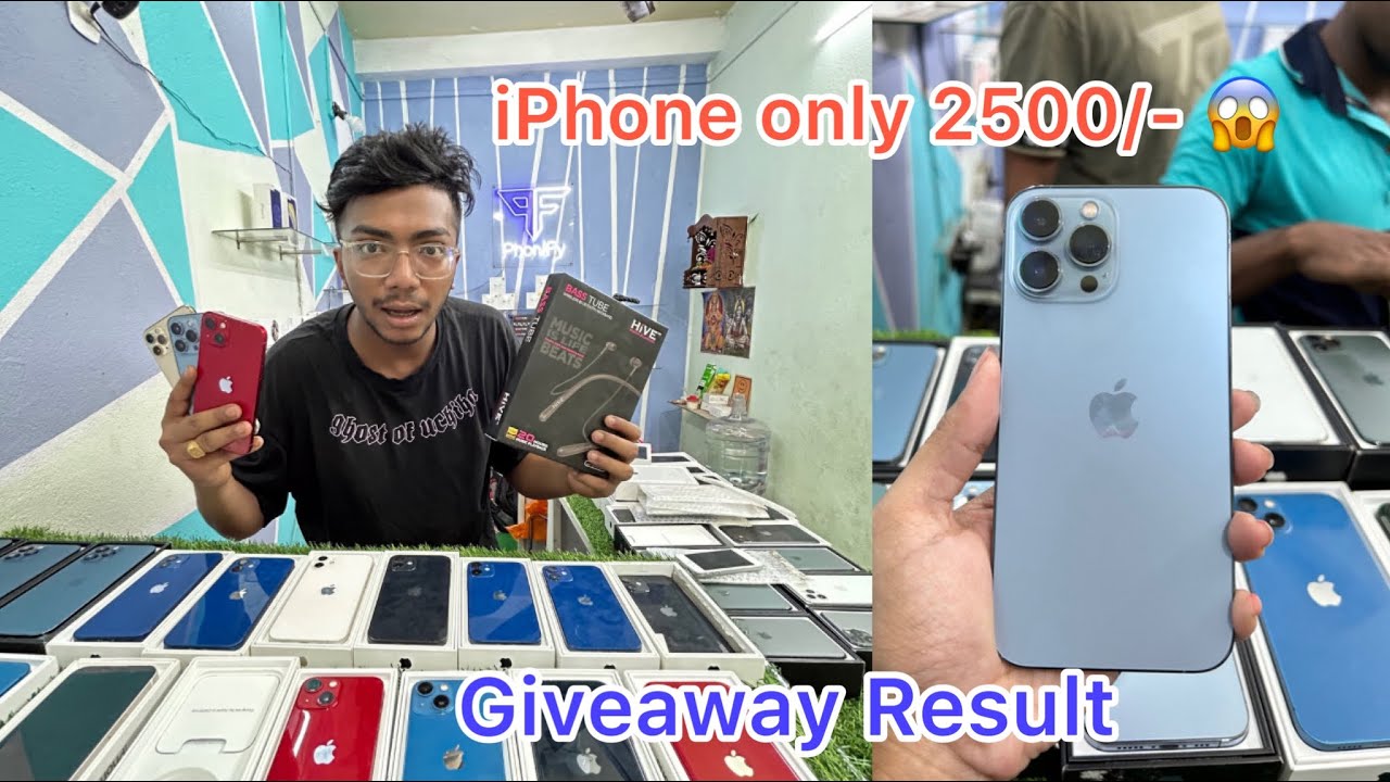iphone Start only 2500 ॥ Best iphone second hand shop || Giveaway ...