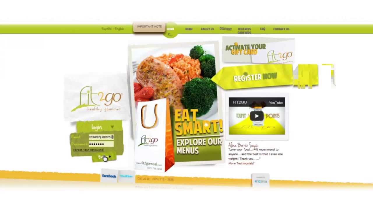Fit2Go - Healthy Meal Delivered - YouTube