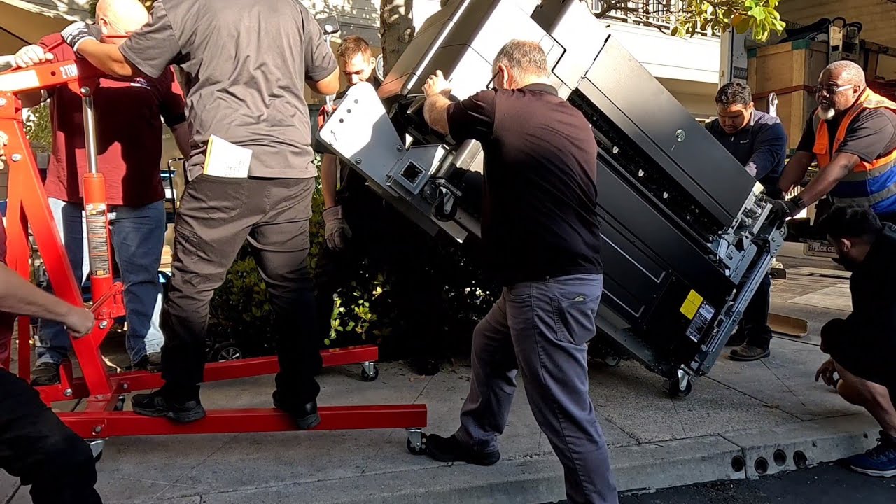 Conquering A Challenge: 2nd Try At Moving A Massive Printer Upstairs ...