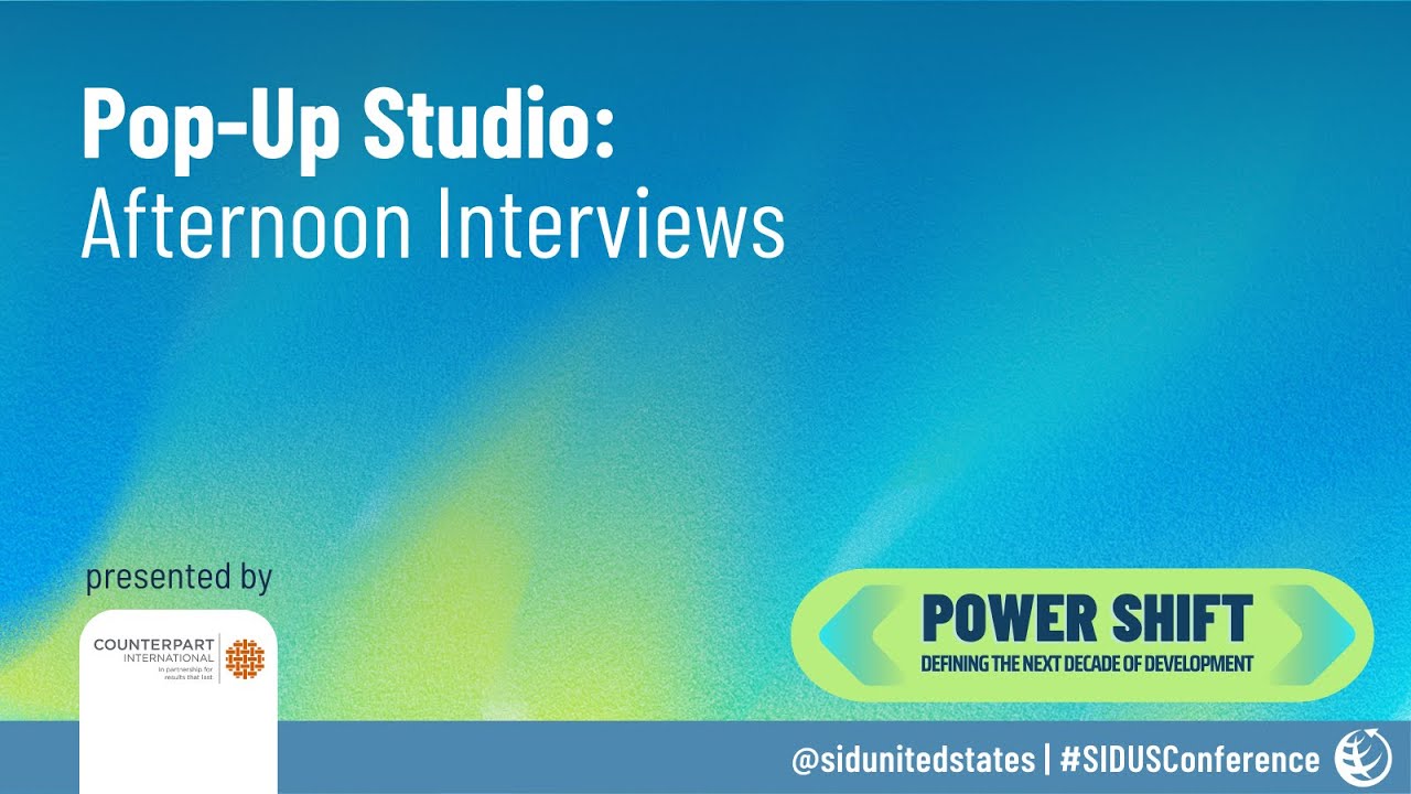 Afternoon Interviews | Pop-Up Studio | SID-US 2023 Conference - YouTube