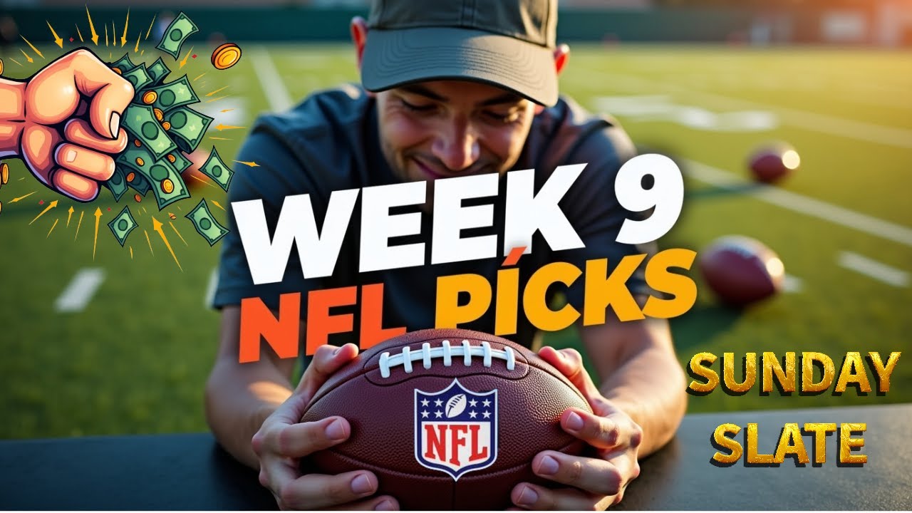 NFL Week 9 Spread Picks & Best Bets 🏈 Sunday Slate Full Breakdown - YouTube