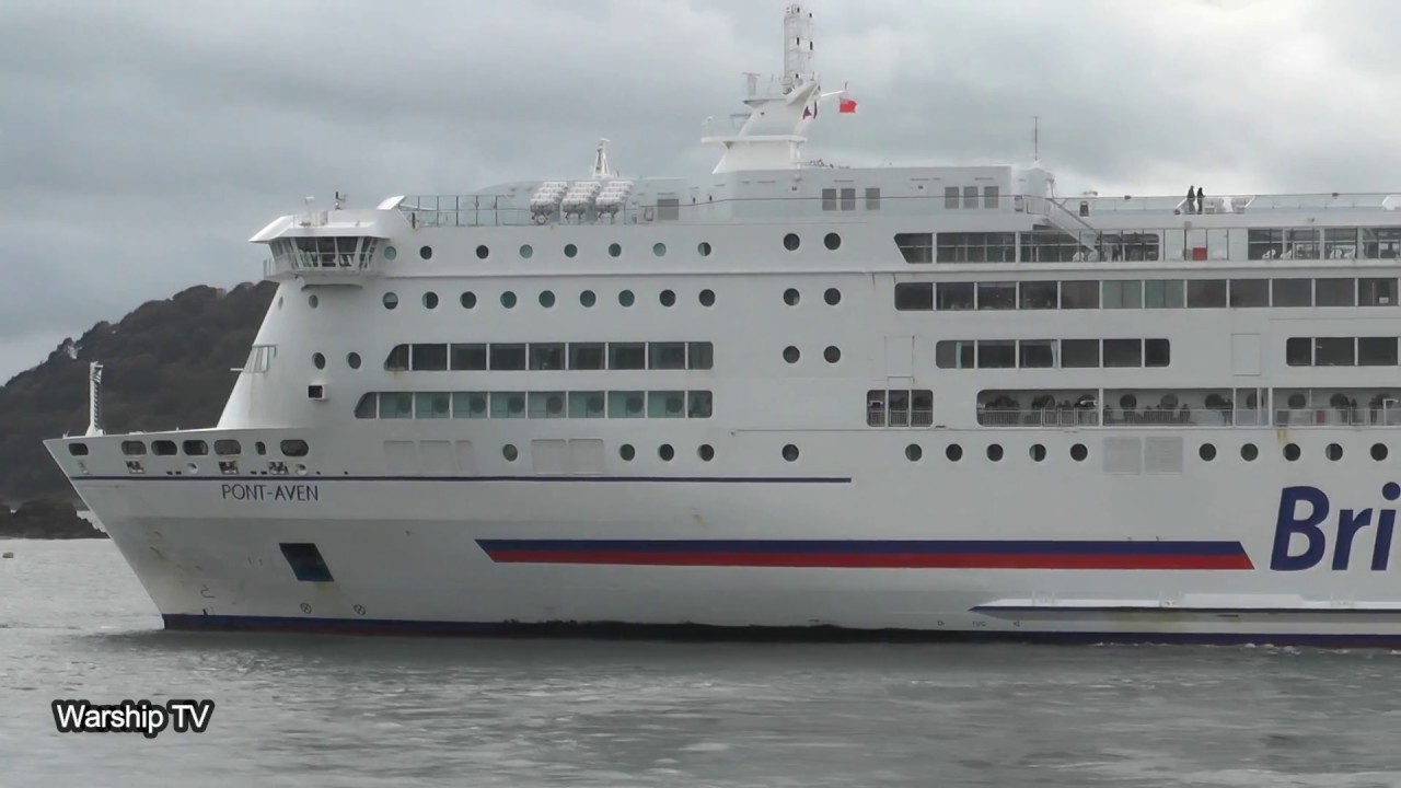 BRITTANY FERRY MV PONT-AVEN REVERSES INTO MILLBAY DOCKS - 11th October ...