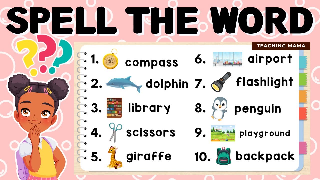 PRACTICE SPELLING | BASIC ENGLISH WORDS | EASY AND FUN SPELLING ...