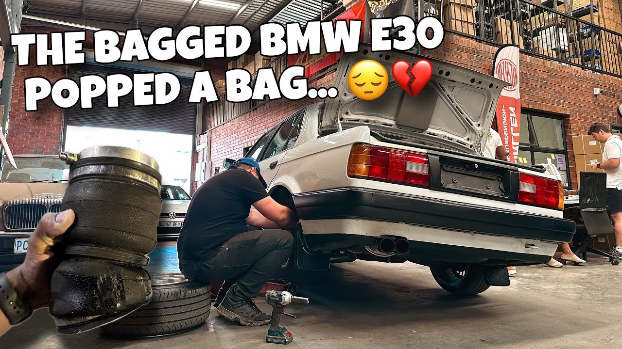 The BMW E30 Popped The Air Suspension Bag... 😔💔 /// *SIGH ️‍🩹* - YouTube