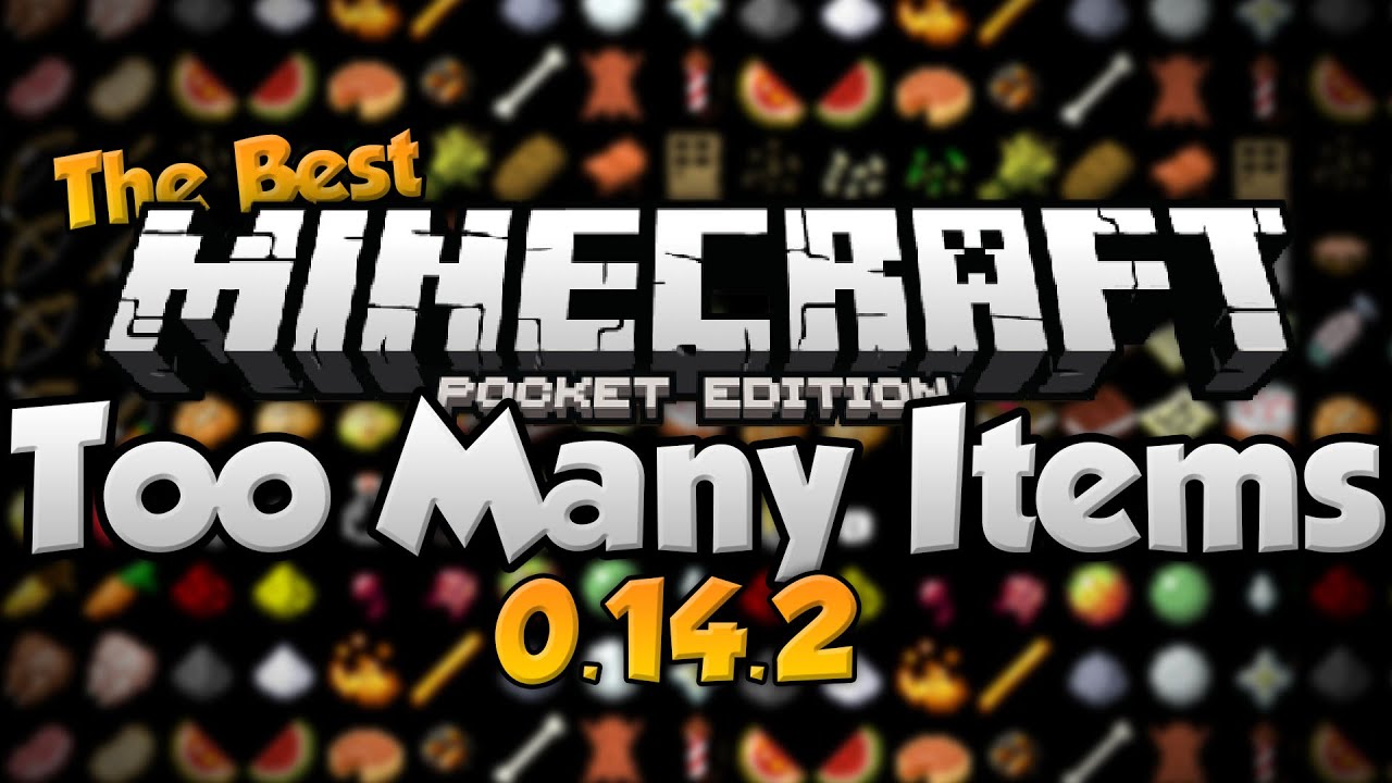 THE BEST TOO MANY ITEMS for 0.14.2!!! - Inventory Editor for MCPE ...