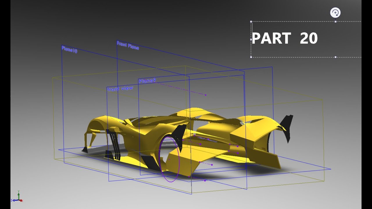 how to design Bugatti Bolide in solidworks part 20 - YouTube