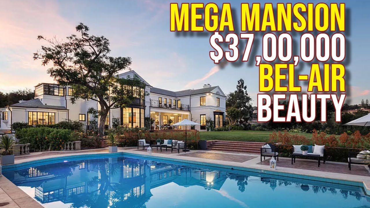 iNside $37,000,000 Bel-Air BEAUTY Mega Mansion! - YouTube