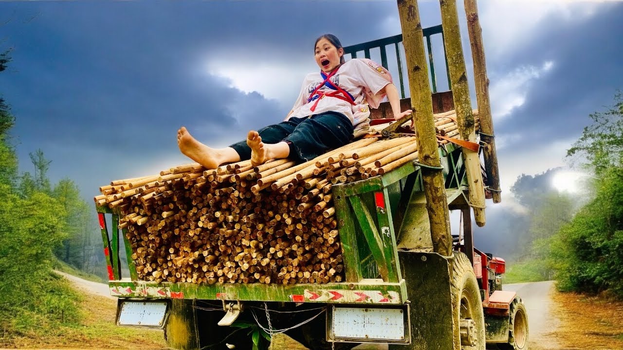 FULL VIDEO: 30 Days How a Single Mom Built Her Own Bamboo Home Episode ...