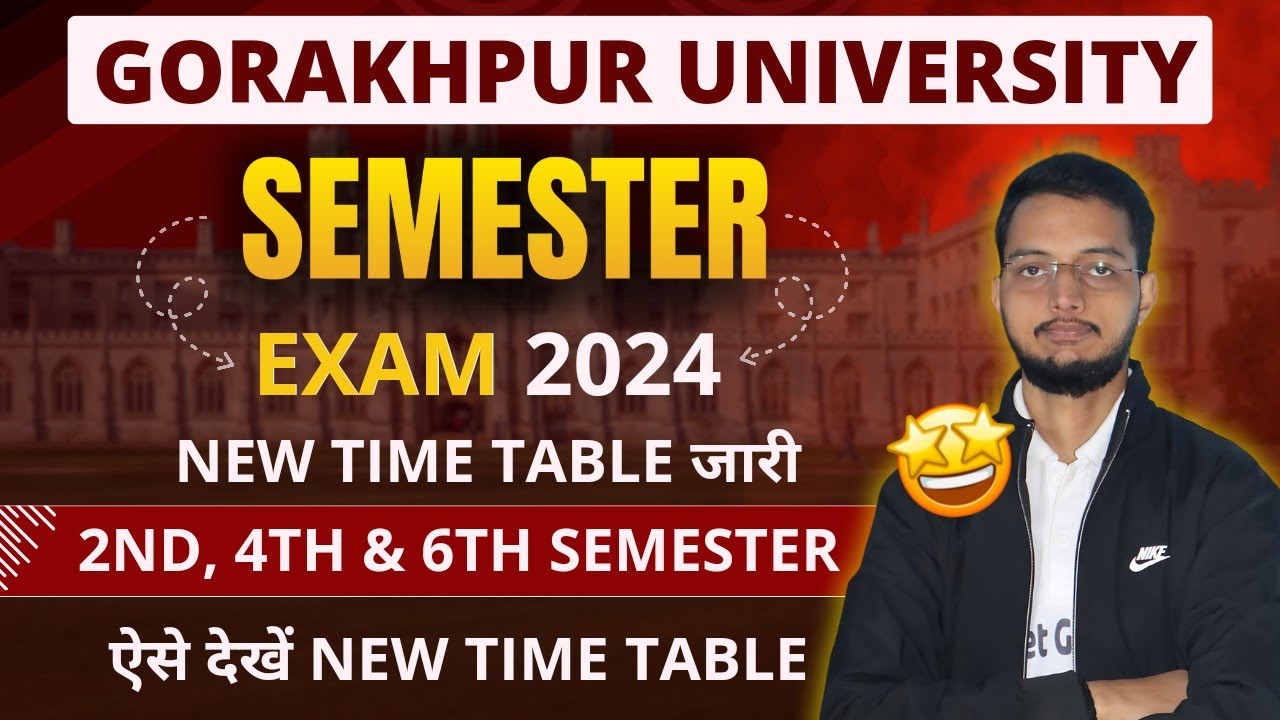 DDU Semester Exam 2024 New Time Table Out | How To Download Semester ...
