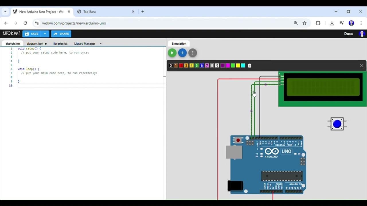 MEMBUAT GAME SEDERHANA MIRIP FLAPPY BIRD PAKE ARDUINO UNO DI SIMULATOR WOKWI - YouTube
