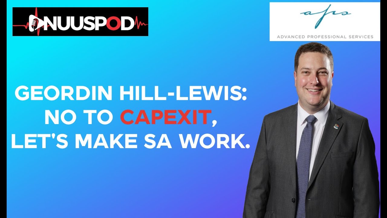 No to Capexit, let's make SA work - Geordin Hill-Lewis - YouTube