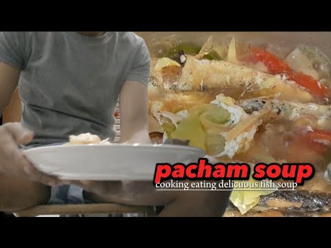 cooking eating delicious food pacham soup #traditionalfood # ...