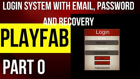 Playfab Login System - Unity - YouTube