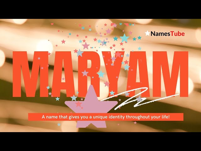 Mariam Name Wallpaper