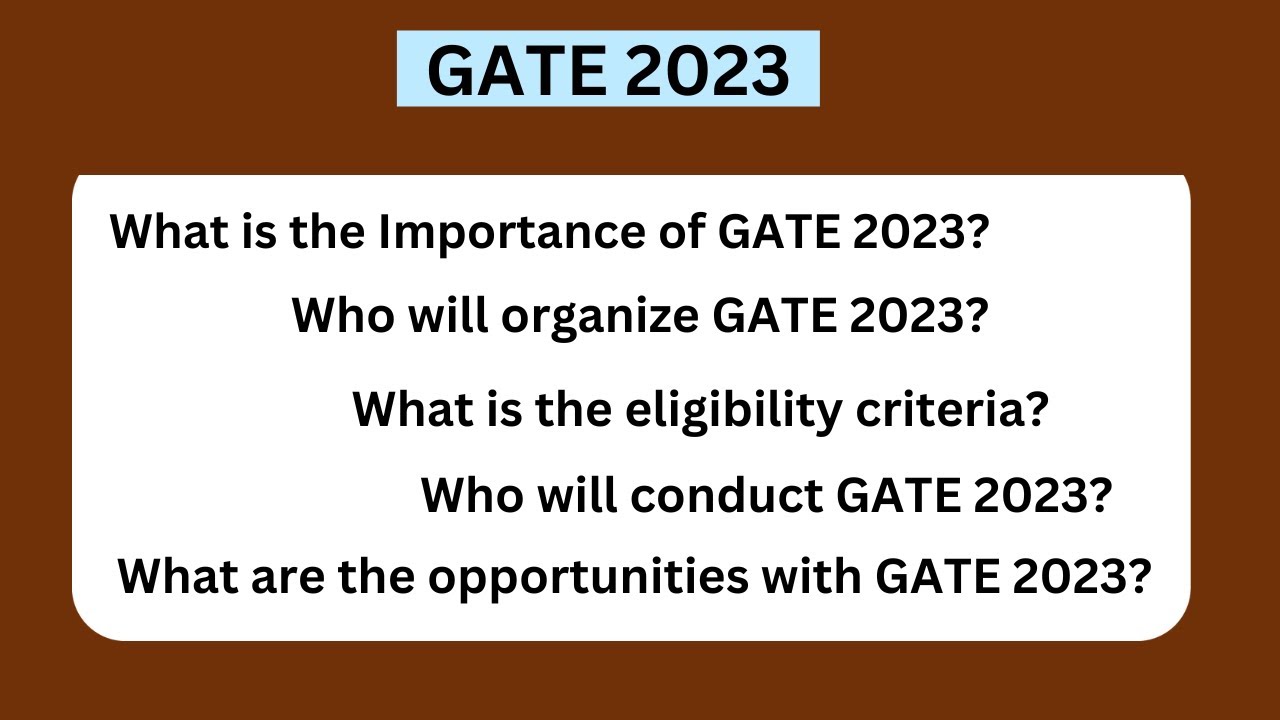 1. GATE 2023 | ELIGIBILITY CRITERIA | OPPORTUNITIES FOR GATE QUALIFIED ...
