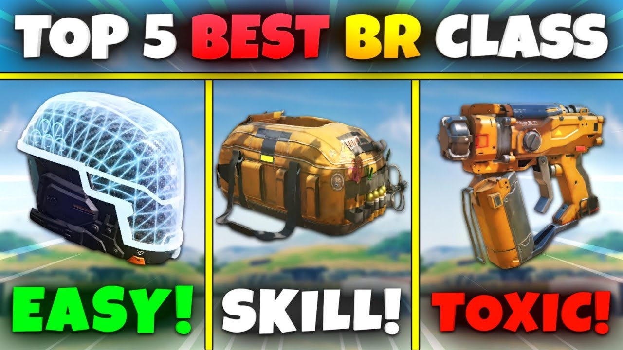 TOP 5 BEST CLASSES IN BATTLE ROYALE | COD Mobile | Best Operator Class ...