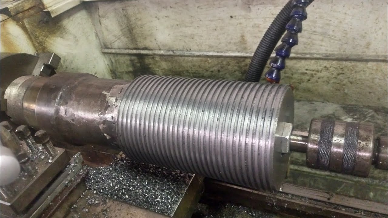 TORNO MECANICO!!! fazendo ROSCA quadrada - YouTube